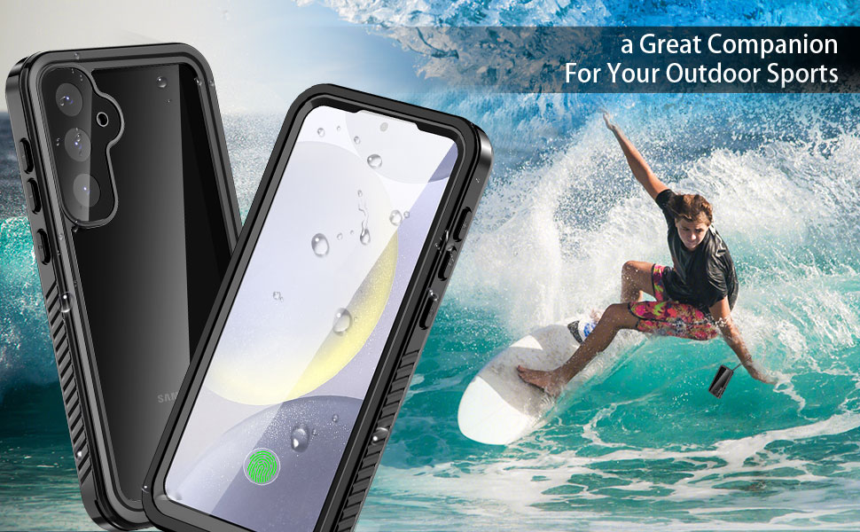 Amazon.com: AICase for Samsung Galaxy S24 Case Waterproof Clear Built-in Screen Protector ...