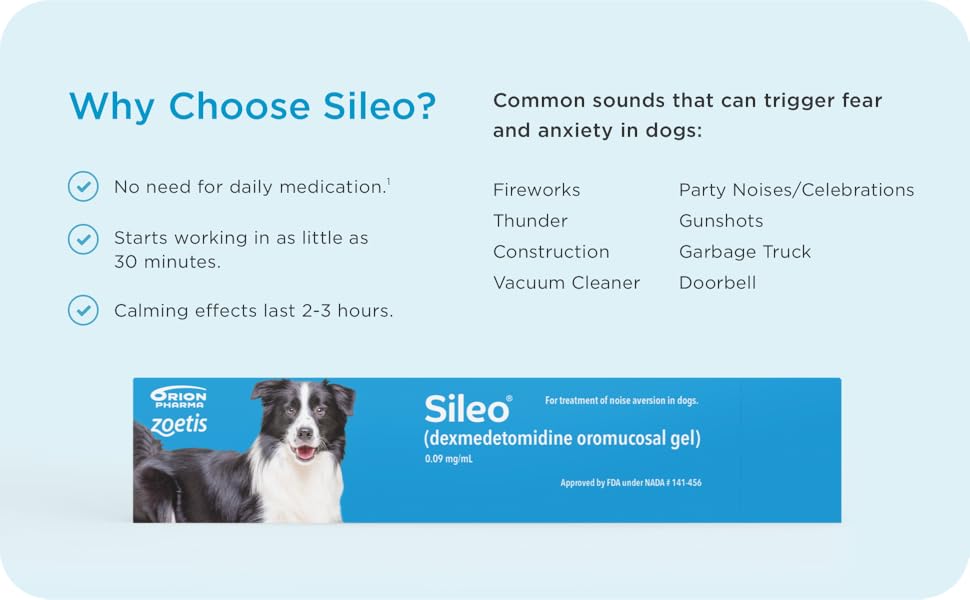Amazon.com: Sileo (dexmedetomidine oromucosal Gel) for Dogs, 3 mL : Pet Supplies