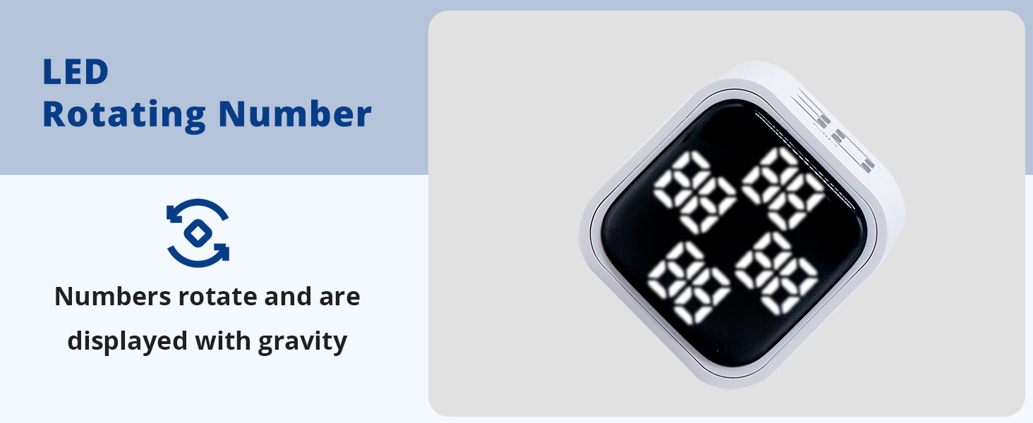 Productivity Timer Flip Gravity Sensor Cube Timer Countdown And Countup Mute And Vibrate