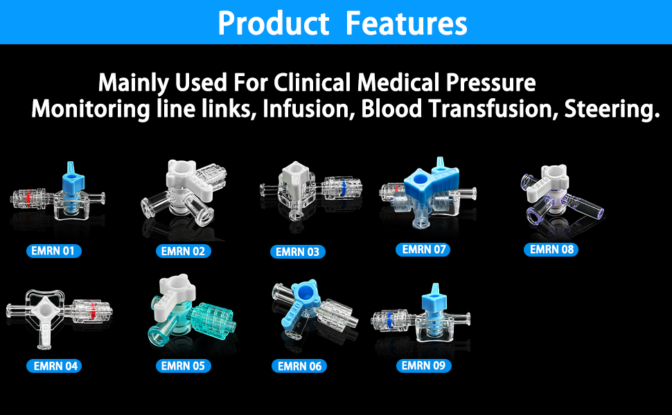 Amazon.com: 50pcs 3-way Stopcocks for Luer Lock or Catheter Connection, Luer Three-Way Tee Valve ...