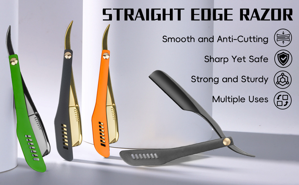 Amazon.com: Professional Straight Razors for Men with 15 Replaceable ...