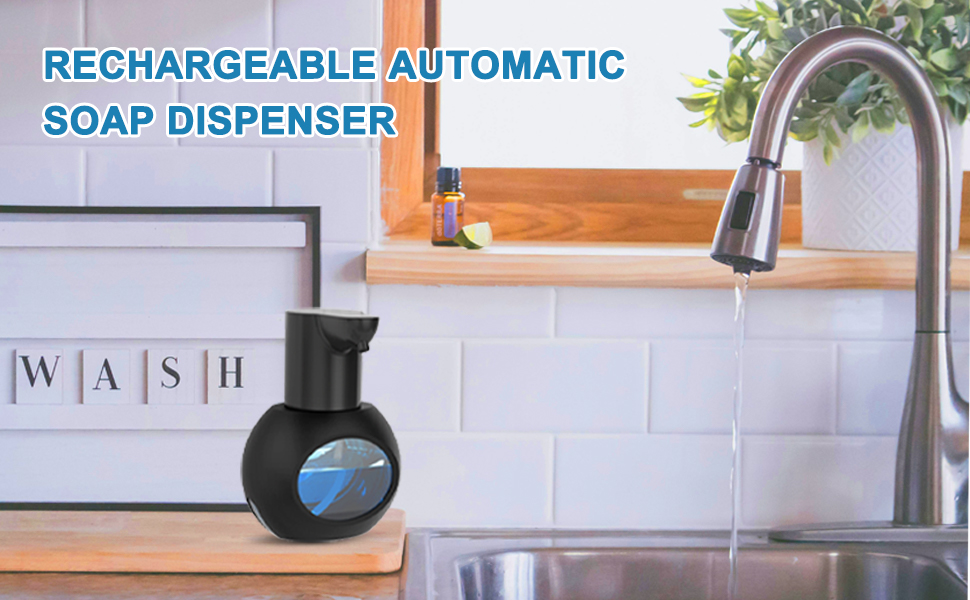 Amazon.com: Automatic Foaming Soap Dispenser 15oz/420ml Foaming Hand Sanitizer Touchless Wall ...