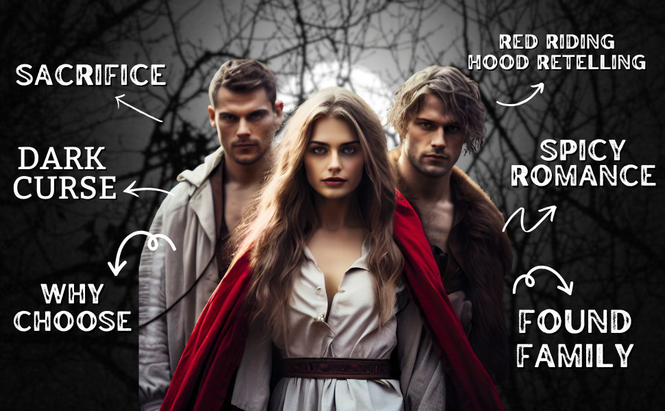 Cursed by the Crimson Moon: A Dark Why-Choose Red Riding Hood Retelling (Twisted Curses: A ...