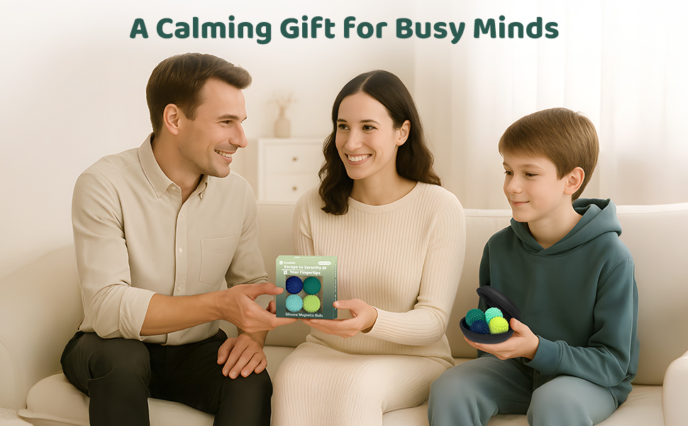 Amazon.com: Magnetic Sensory Fidget Balls – 4PC Medium Weighted Textured Silicone Stress Relief ...