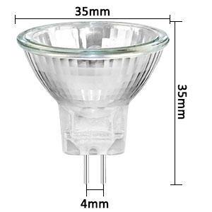 8 Pack MR11 GU4 20W 12V Halogen Reflector Bulb, Warm White 2700K, Dimmable Halogen Spotlight ...