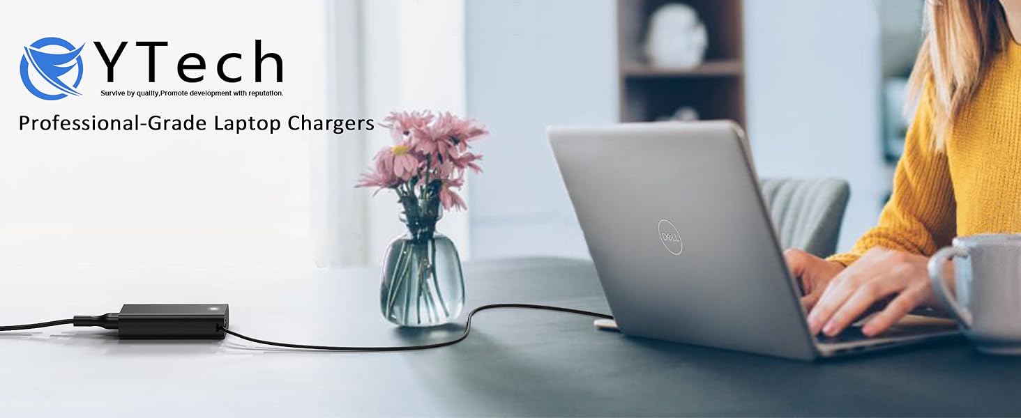 Amazon.com: YTech 2025 New 65W USB C Laptop Charger Compatible with Dell XPS 12 13 Chromebook ...