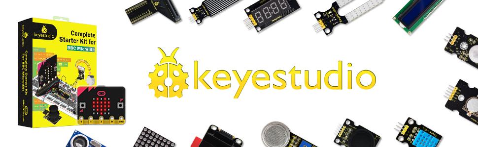 KEYESTUDIO BBC Micro: bit V2.2 Ultimate Sensor Starter Kit Programmierbares Funktioniert mit ...