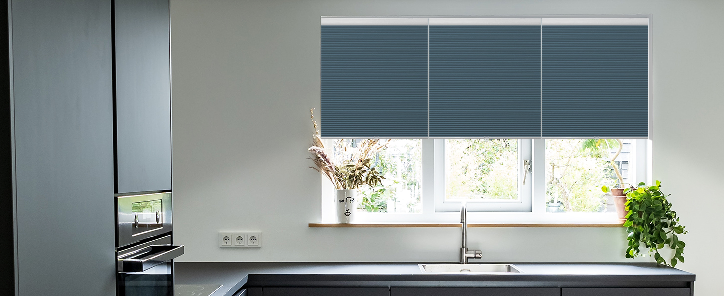 Amazon.com: HOMEDEMO Blackout Cellular Shades Cordless, Honeycomb Shade ...