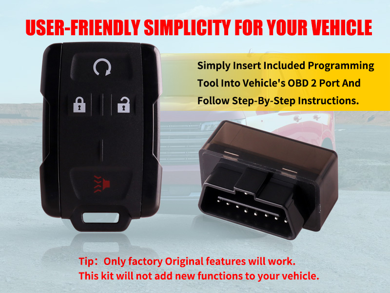 Amazon.com: Raryloy Remote Gmc Replacement Key Fob with OBD Simple Key ...