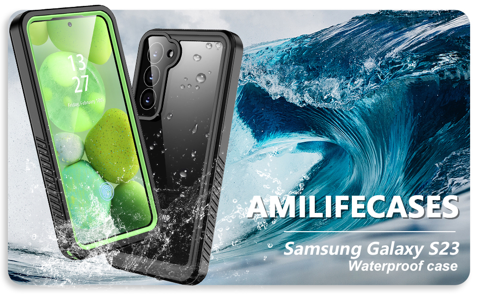 Amazon.com: AMILIFECASES for Samsung Galaxy S23 Case,with Screen Protector,Waterproof Galaxy S23 ...
