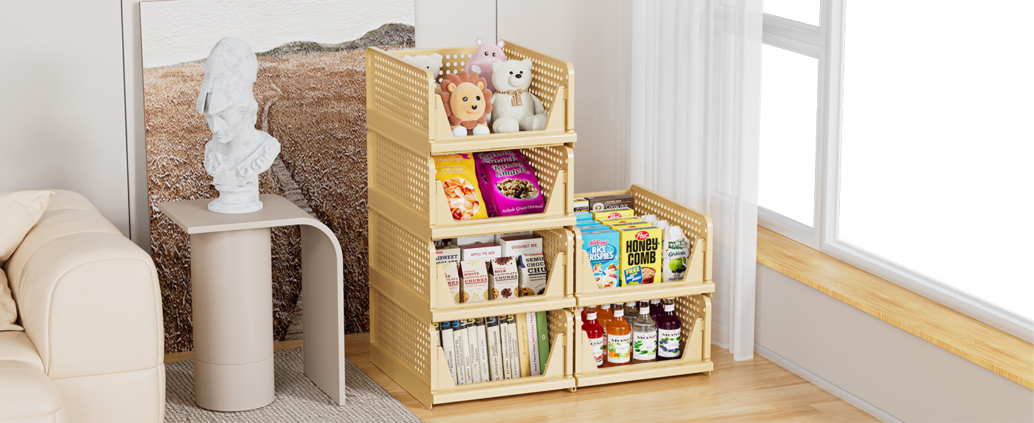 Amazon.com - caktraie 5 Pack Folding Closet Organizers Storage Box ...