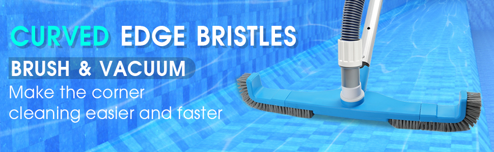 Amazon.com: TidyMister 20" 2 in 1 Pool Brush Vacuum Head with Swivel ...