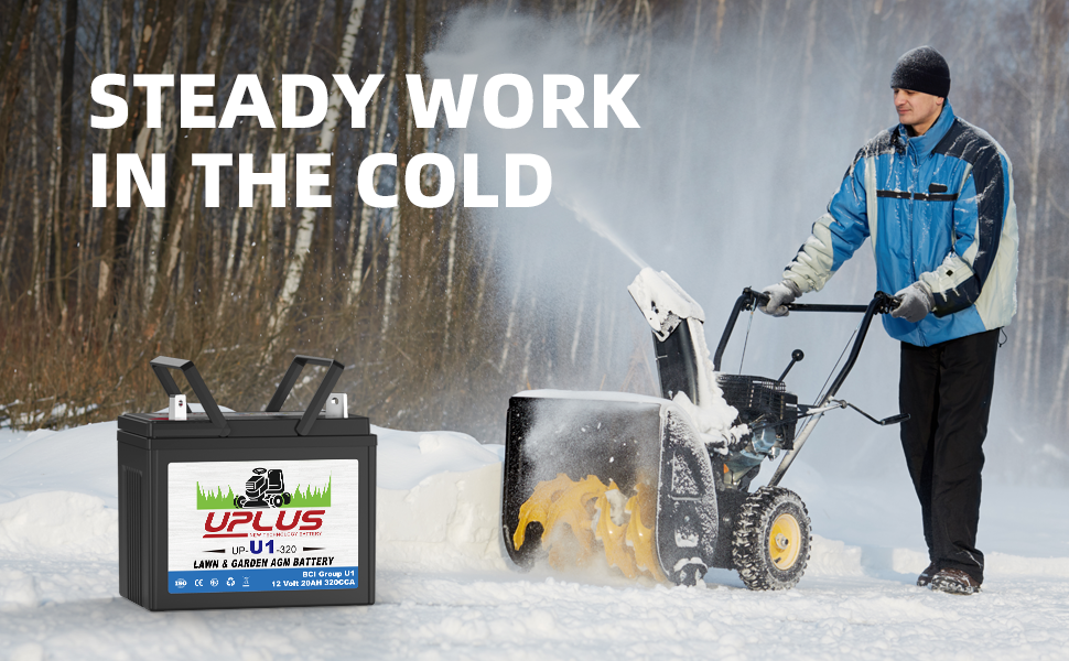 Amazon.com: UPLUS U1 Riding Lawn Mower Battery, 12V 320CCA Garden Tractors Battery Maintenance ...