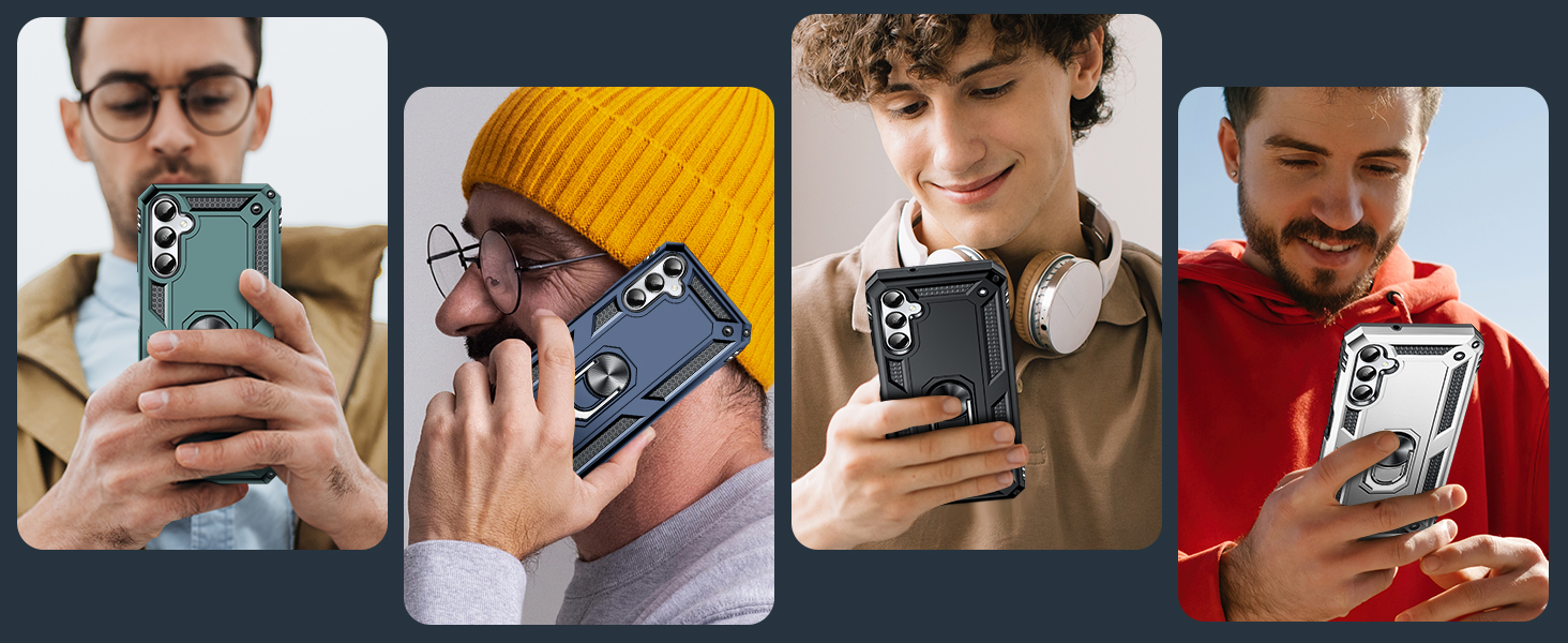 LeYi for Samsung Galaxy A05S Case with 2 Tempered Glass Screen Protector and 2 Camera Lens ...