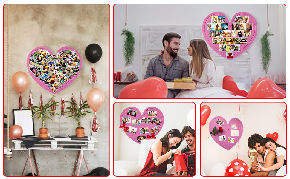 Amazon.com : BOARDFEB Heart Felt Bulletin Board, Birthday Mothers Day ...