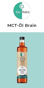Go-Keto MCT Oil C8, 500 ml - HUILE TCM premium C8, dans bouteille en verre, 100% huile de coco ...