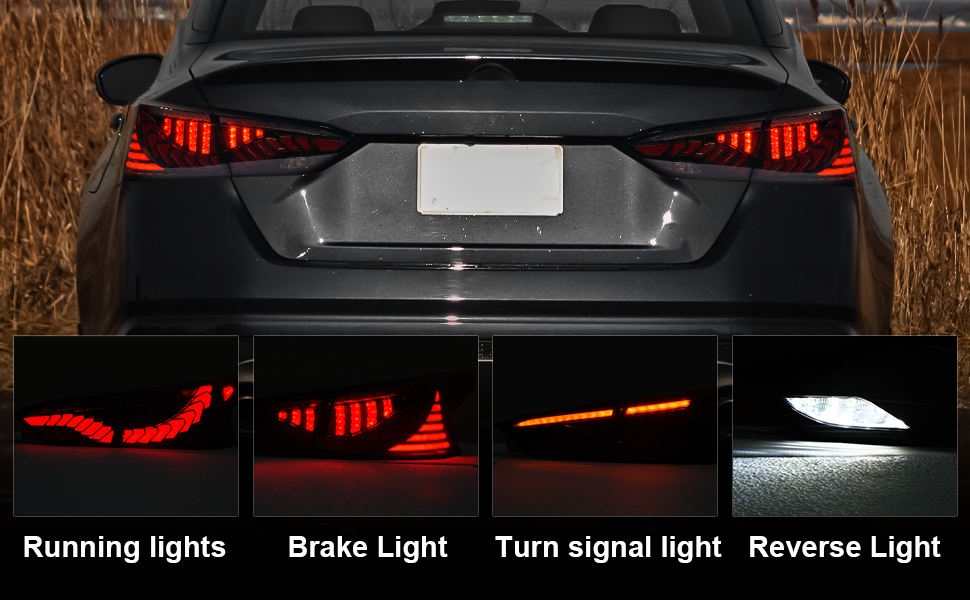 Amazon.com: LED Tail Lights for Nissan Altima 2019 2020 2021 2022 2023 Tail Light Assembly Rear ...