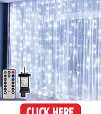 Ollny Curtain Lights Indoor Outdoor, 300LED 3mx3m Waterfall Hanging ...