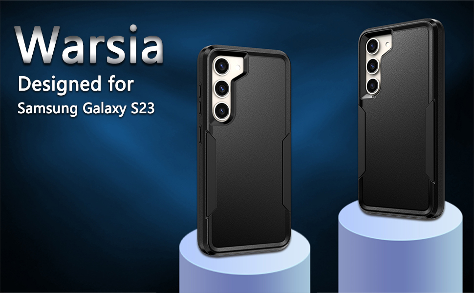 Amazon.com: Warsia for Samsung Galaxy S23 Case,Galaxy S23 Case with Screen Protector [Military ...