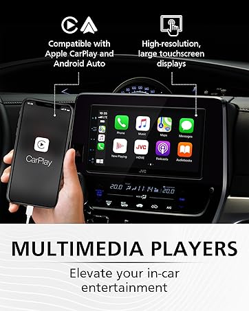 Amazon.com: JVC KW-M590BT Single Din/Double Din Car Stereo (50W x 4-Ch), L-Shaped Chassis Fits ...