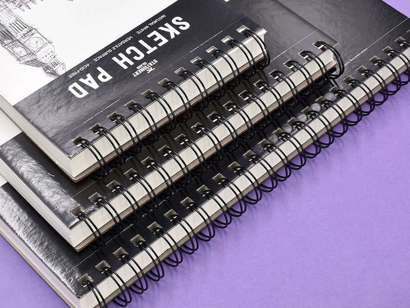 STATIONERY ISLAND Sketch Pad, A5 Sketch Book 180 g/m² Thick Paper, 100 Pages / 50 Sheets Spiral ...