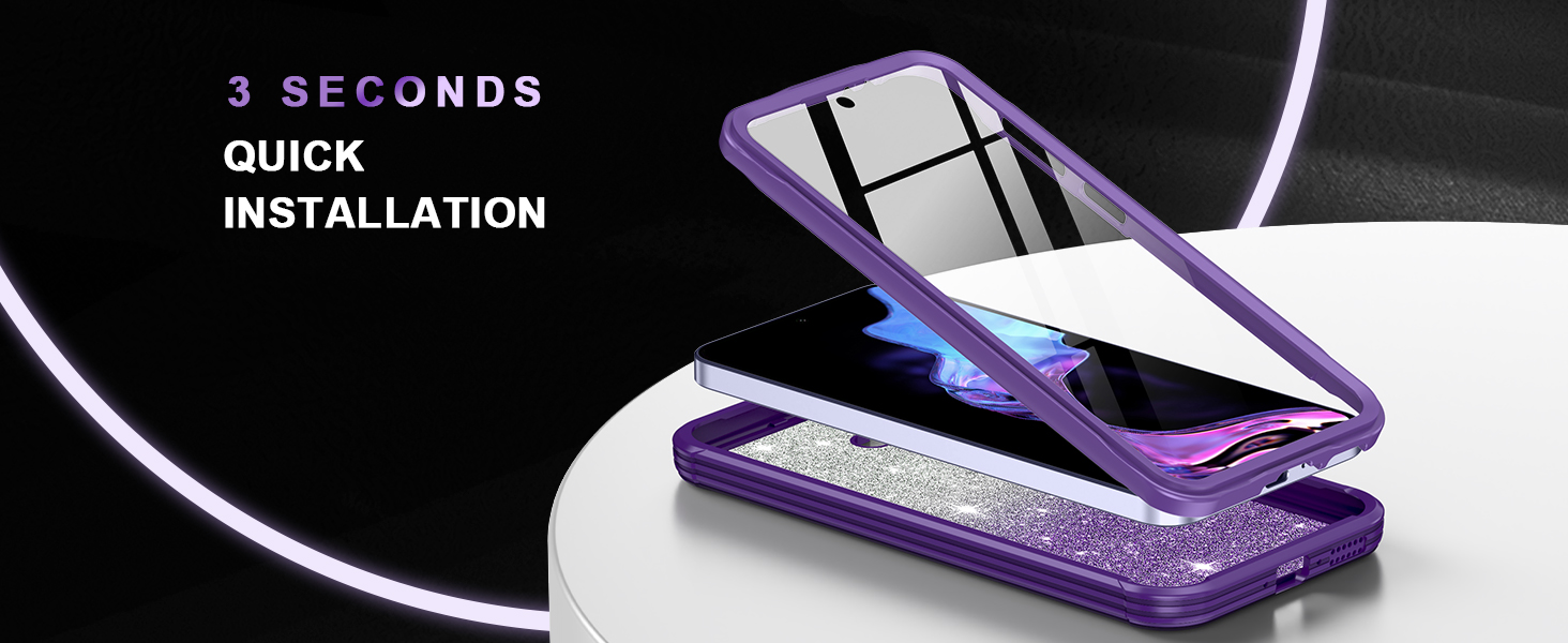 Amazon.com: Hekodonk for Galaxy A36 5G/A56 5G Case Glitter,Compatible with MagSafe[Built-in ...