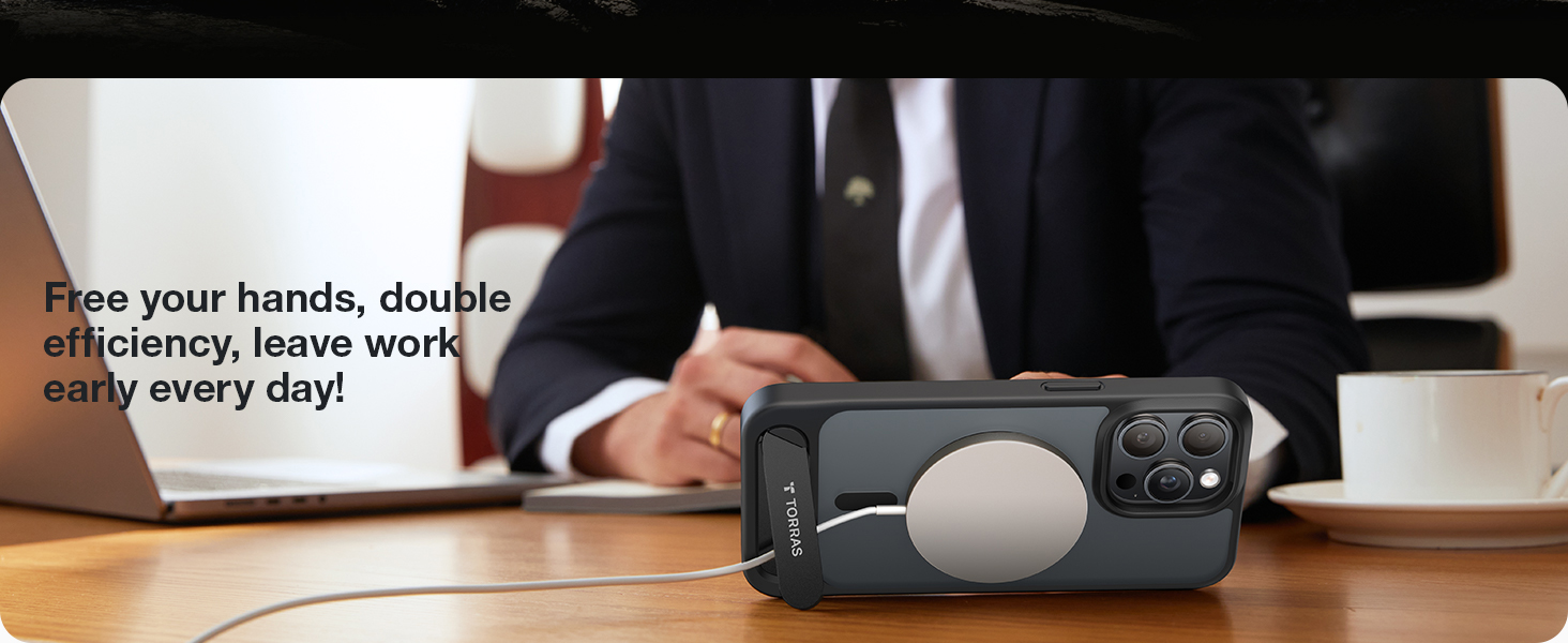 Amazon.com: TORRAS Strong Magnetic & Seamless Stand for iPhone 13 Pro Max Case, Fit for MagSafe ...