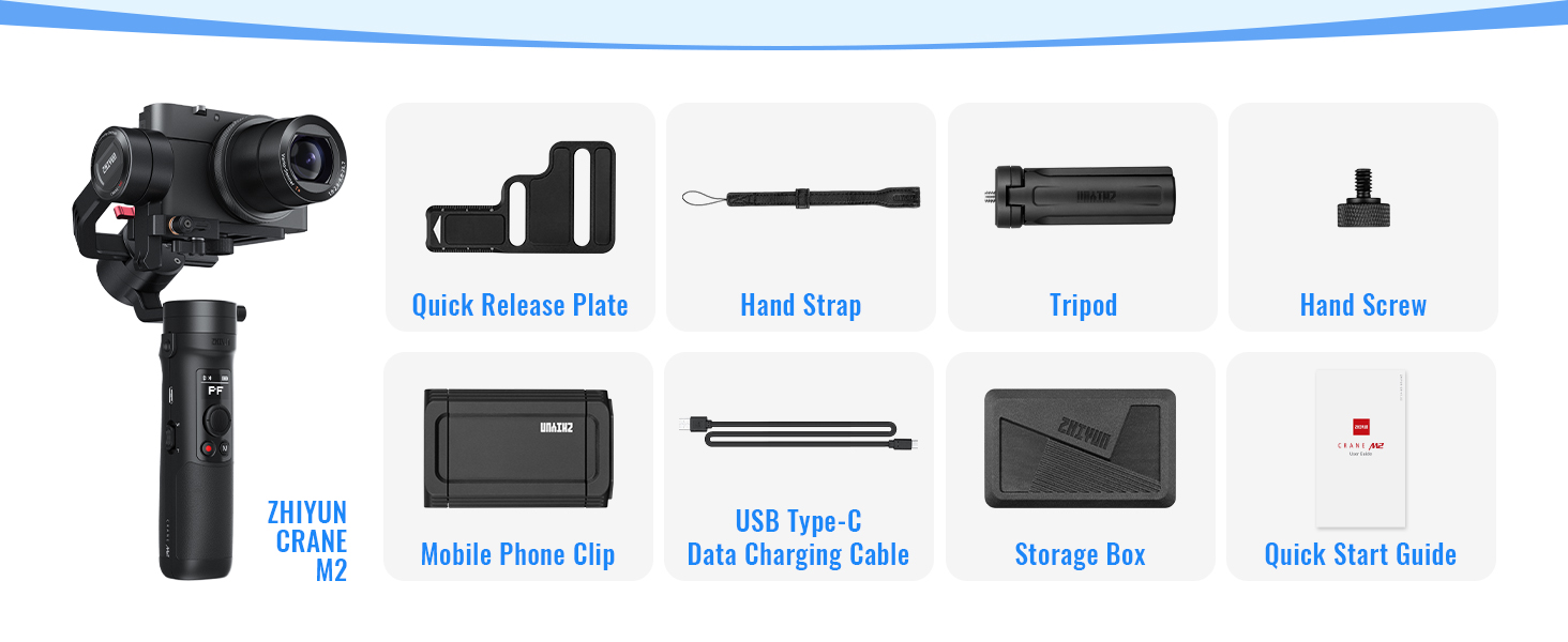Amazon.com: ZHIYUN Crane-M2 [Official] Gimbal Stabilizer for Camera，3 ...
