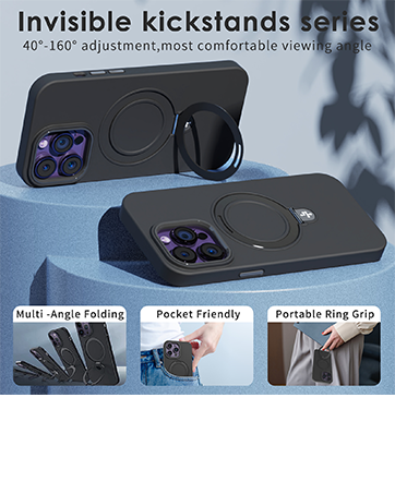 Amazon.com: LAUDTEC Silicone Kickstand Case Compatible with iPhone 15 pro max case Vertical and ...