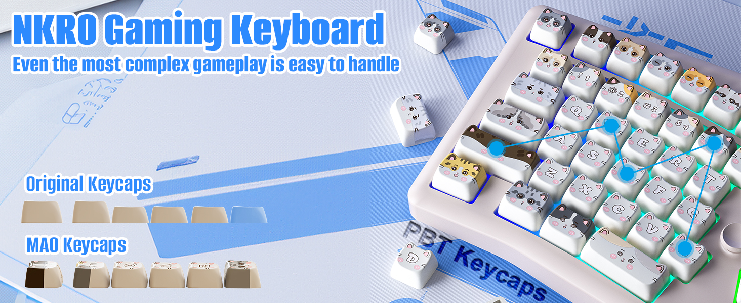 Amazon.com: LEOBOG A75 Alice Keyboard, Tri-Mode Ergonomic Gaming ...