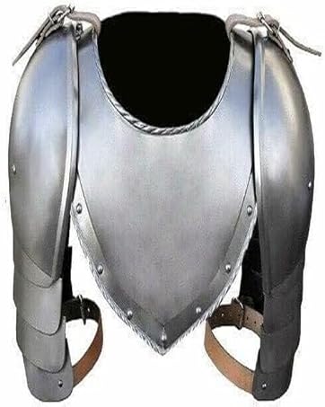 Amazon.com: RHISI Medieval Iron Gorget with Spaulders – Viking Crusader ...