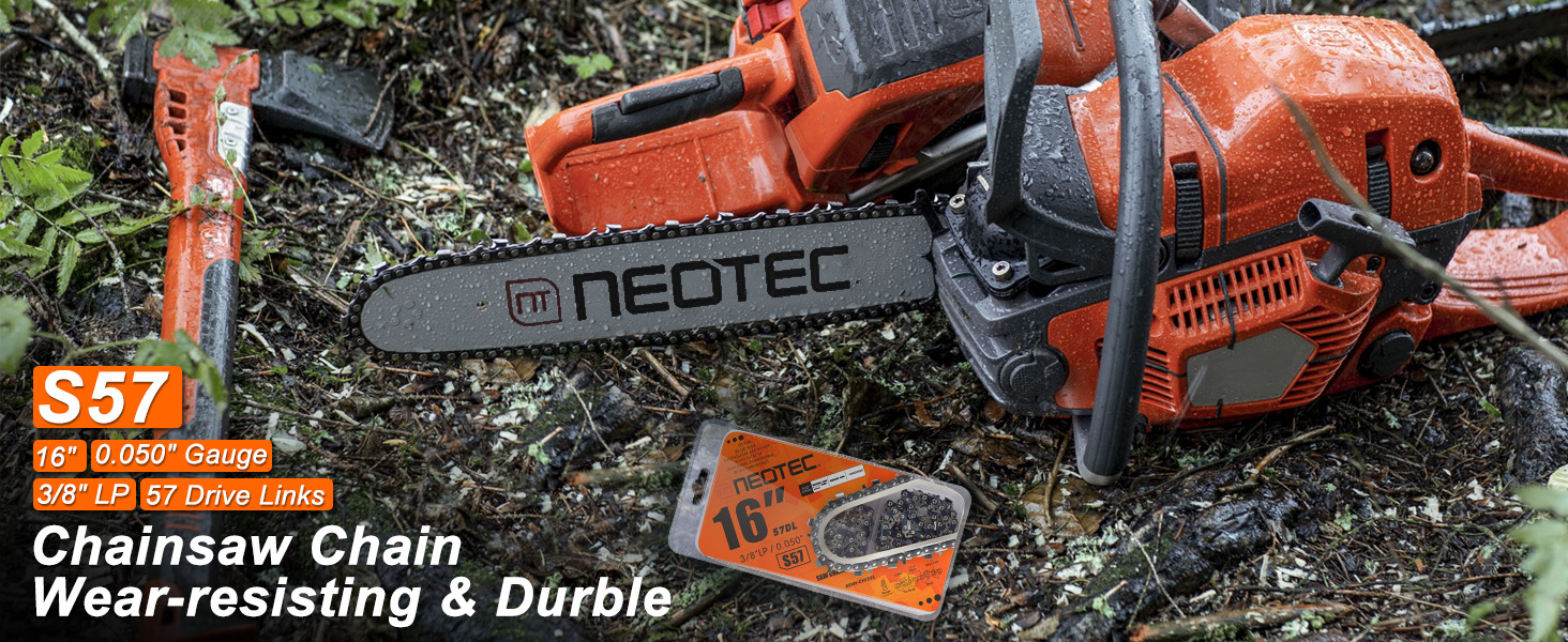 Amazon.com : 16 Inch Chainsaw Chains S57 3/8" LP Pitch .050" Gauge 57 Drive Links Fits for Echo ...