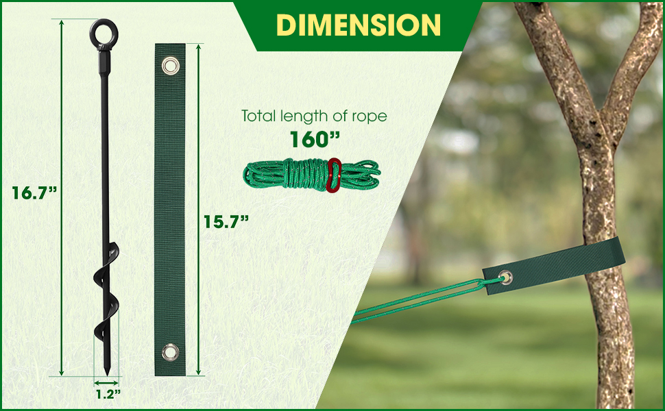 Amazon.com : VASGOR Heavy Duty 16” Tree Stakes and Supports for Young ...