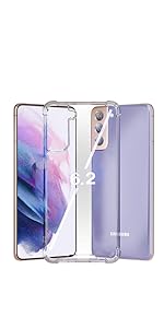 Amazon.com: KIOMY Clear Case for Samsung Galaxy S21 5G Airbag Corners Shockproof Bumper ...
