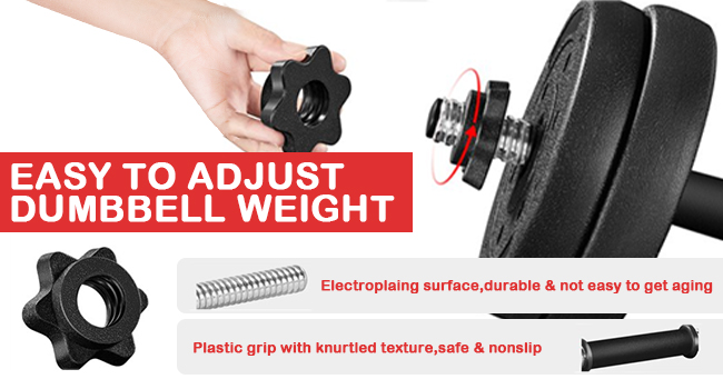 Amazon.com : Dumbbell Sets Adjustable Weights with Anti-slip handle ...