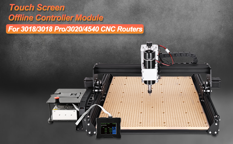 CNC GRBL Offline Controller, 2.8” Touchscreen LCD CNC Router Offline Control Module, GRBL ...
