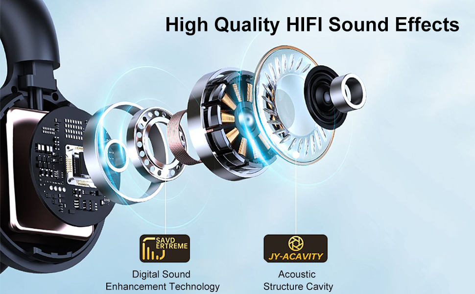 Amazon.com: Wireless Ear Clip Headphones, Bone Conduction Open Sport ...