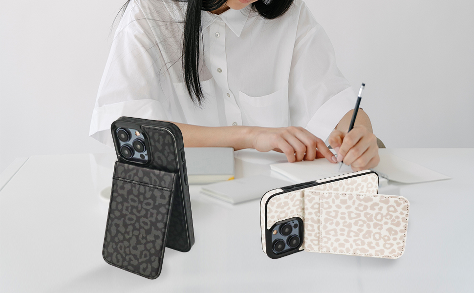 Amazon.com: Vaburs Compatible with iPhone 15 Pro Max Case Wallet with Credit Card Holder, White ...