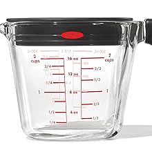 Amazon｜OXO(オクソー) ガラス メジャーカップ 500ml 蓋付き 耐熱 電子レンジ 食洗機 対応 11397500｜計量カップ オンライン通販