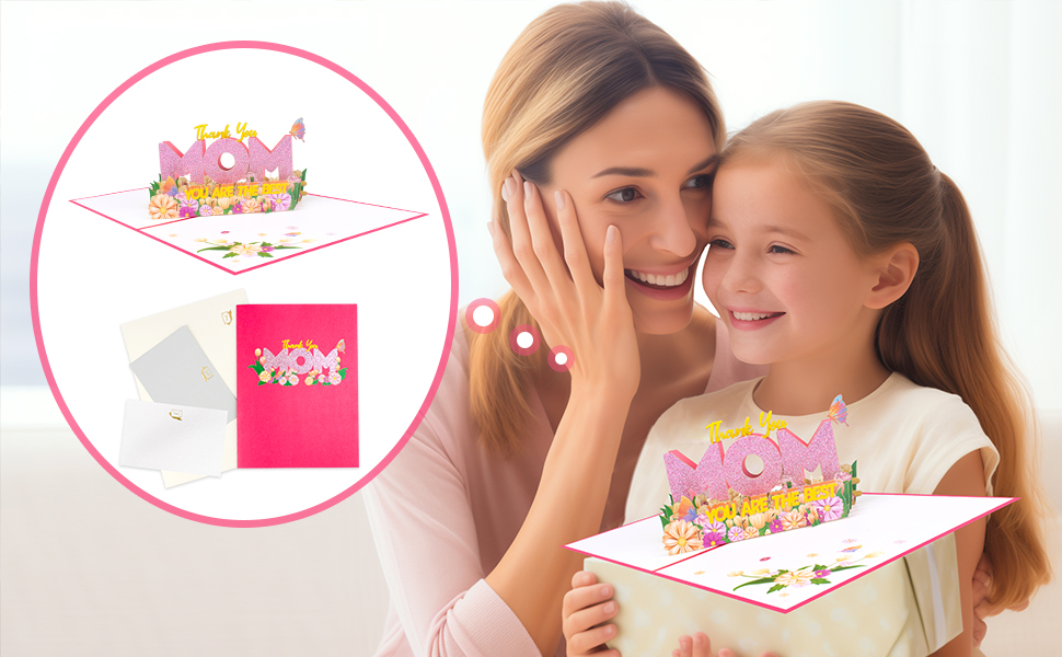 Amazon.com : GREETING ART Mothers Day Card,3D Pop Up Mothers Day Card ...