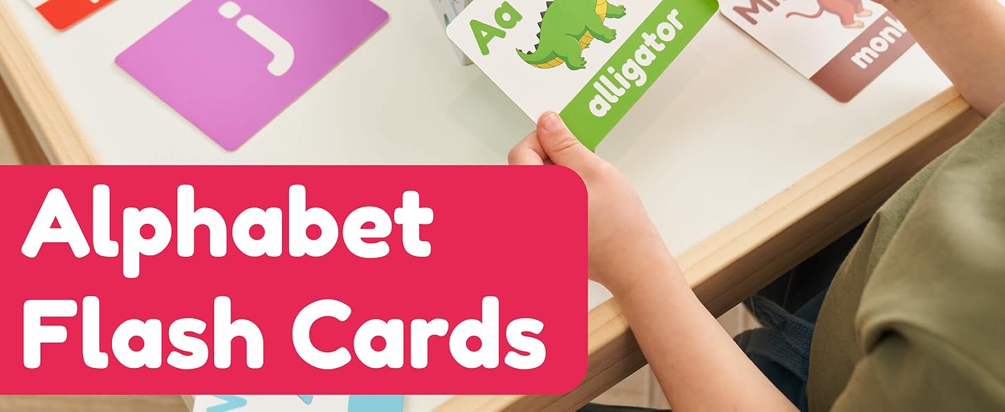 Alphabet ABC Flash Cards for Toddlers 2-4 Years - 52 Flashcards – ABC Cards - Uppercase and ...