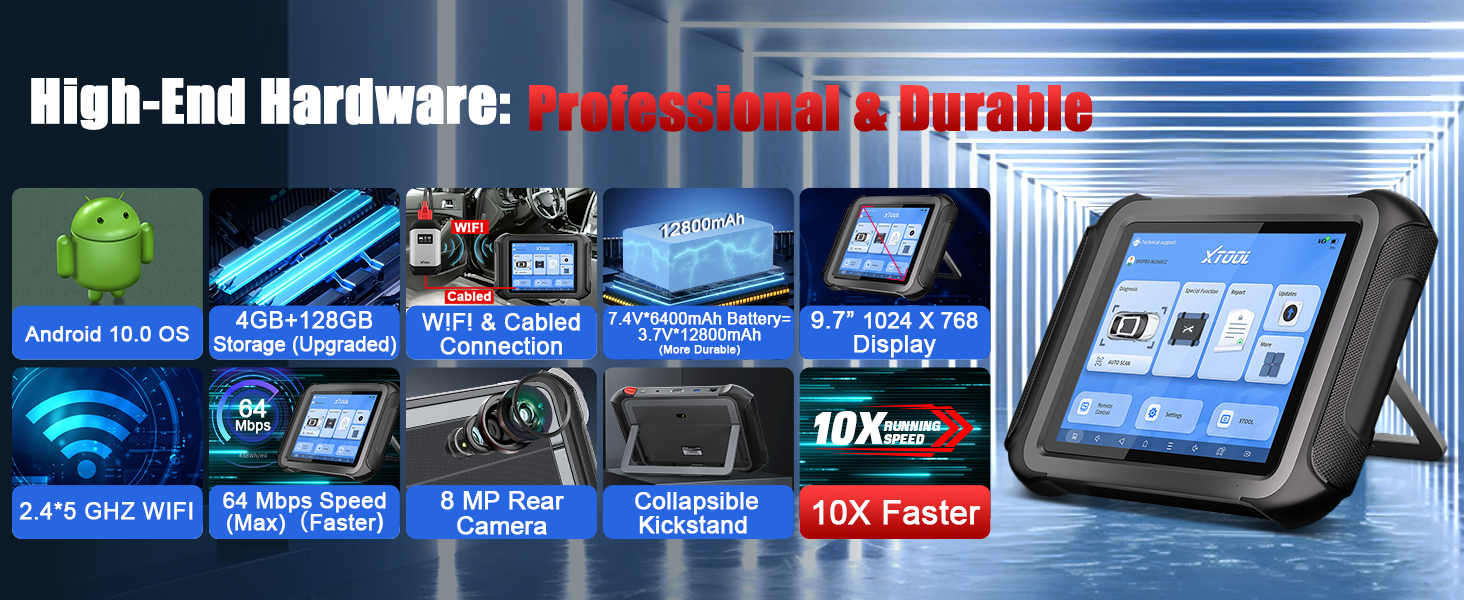 Amazon.com: XTOOL D9S PRO ECU Programming and Coding Automotive Scan ...