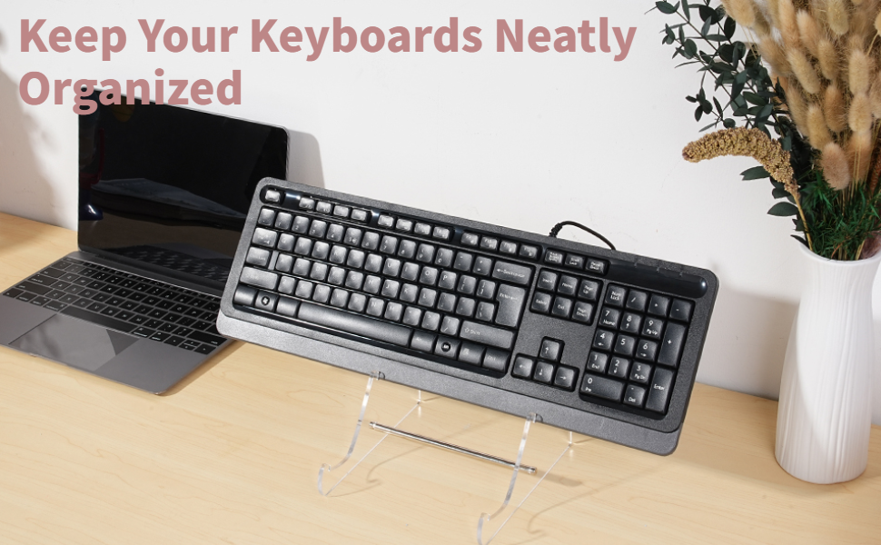 Amazon.com : Homaisson Acrylic Keyboard Stand, 2-Tier Mechanical ...