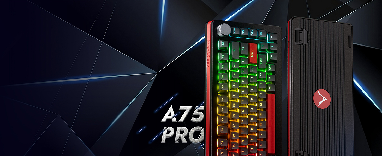 DrunkDeer A75 Pro Rapid Trigger Tastatur, Esports Gaming Tastatur ANSI - Last Win Mode ...