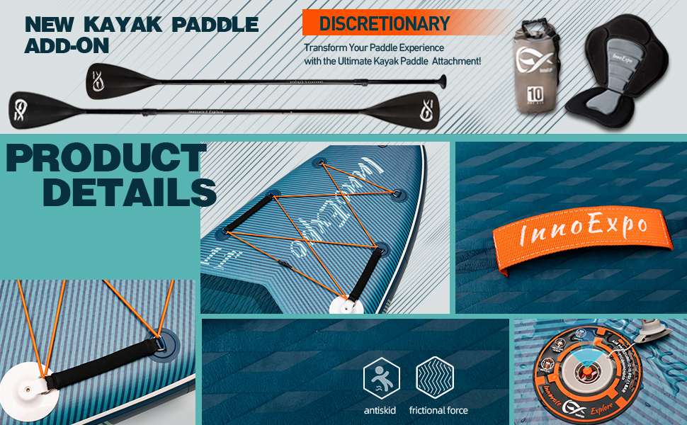 InnoExpo 11' Inflatable Stand Up Paddle Boards with Premium Accessories ...