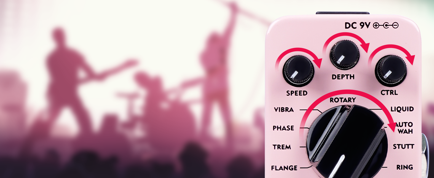 Amazon.com: AITONE Modulation Pedal for Electric Guitar with Chorus Flanger Tremolo Phaser ...