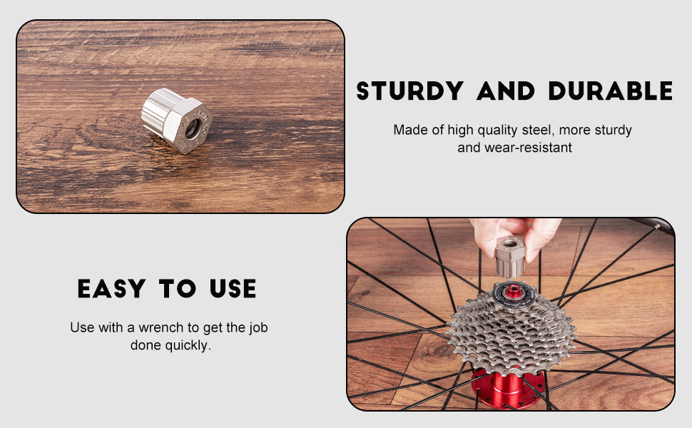 BIKE HAND Bike Cassette Lockring Tool - Cassette Removal Tool - Bicycle Freewheel Remover ...