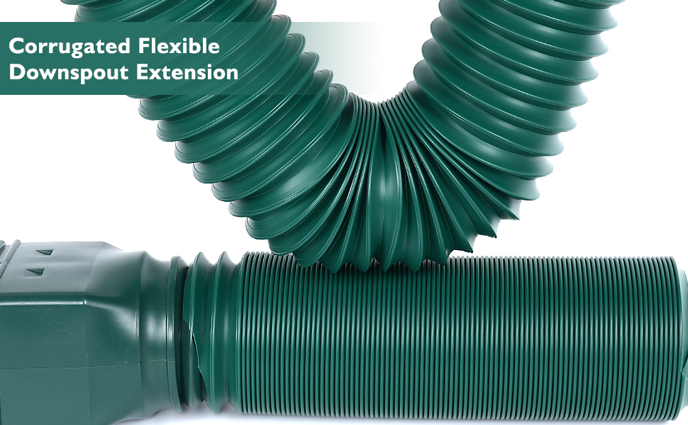 Amazon.com : POBOMVOM Rain Gutter Downspout Extensions, 21"-60 ...