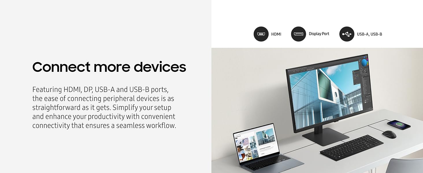 Amazon.com: SAMSUNG 27" ViewFinity S6 (S60D) Series QHD High Resolution ...