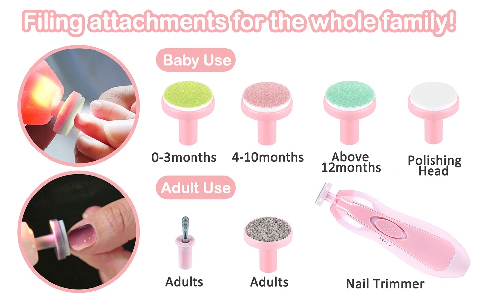 Romino Electric Nail Trimmer for Baby, Baby Nail Trimmer, Baby Nail Cutter, Nail Trimmer for New ...